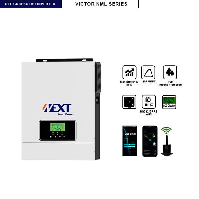 Victor NML Series 1.6KW Off Grid Solar Inverter Pure Sine Wave with 80A ...